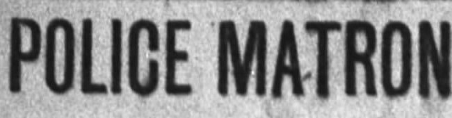 Springfield’s First Police Matron – Susan McIntire | Connie Yen's